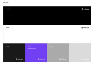 Exquisite OffScript Mobile App Brand Identity Design - Designbolts
