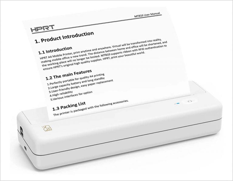 10 Best Wireless Portable Printers For Travel - Designbolts