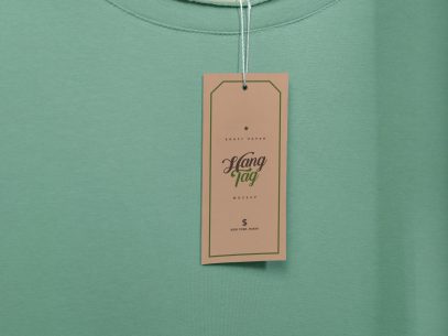 Free Hanging Tag Mockup PSD - Designbolts