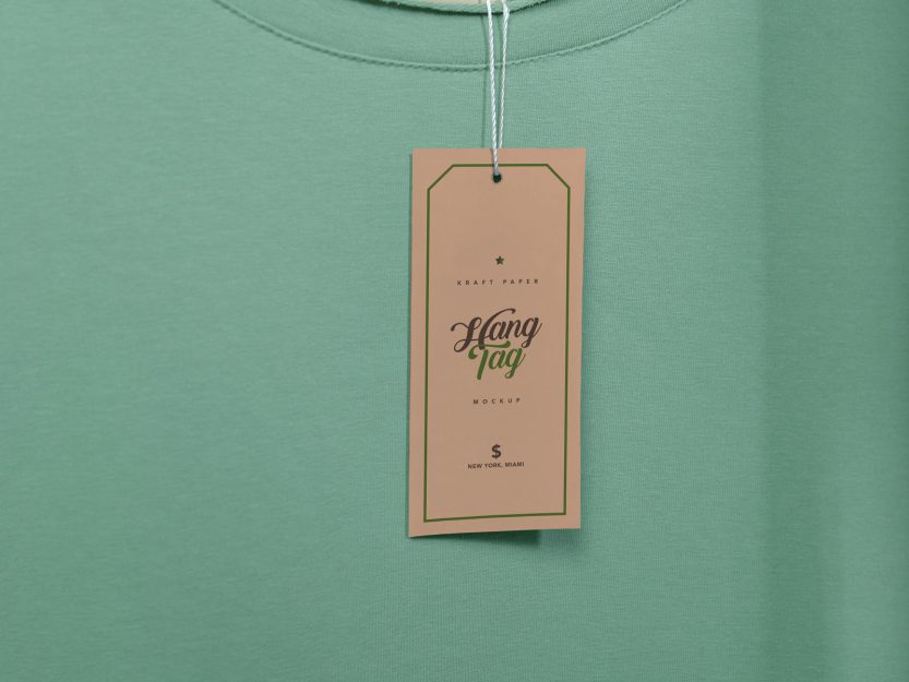 Free Hanging Tag Mockup PSD - Designbolts