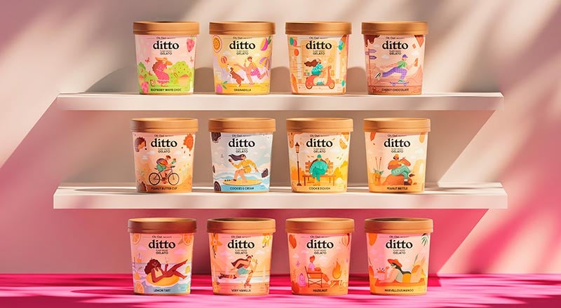 Ditto | Vegan Ice Cream Designs With 11 Branding Tips - Designbolts