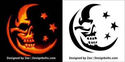10 Simple Scary Halloween Pumpkin Carving Templates 2023 - Designbolts
