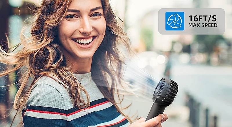 7 Best Portable USB Rechargeable Small Pocket Fans for Summer - Designbolts