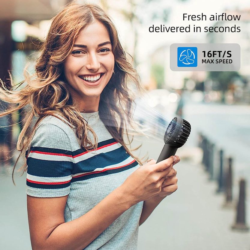 7 Best Portable USB Rechargeable Small Pocket Fans for Summer - Designbolts