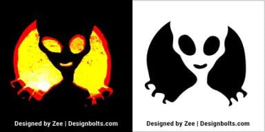 10 Free UFO & Alien Pumpkin Carving Stencils 2023 - Designbolts