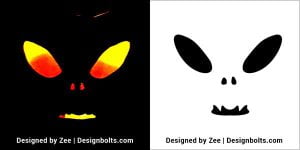 10 Free UFO & Alien Pumpkin Carving Stencils 2023 - Designbolts