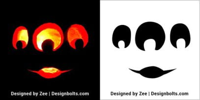 10 Free UFO & Alien Pumpkin Carving Stencils 2023 - Designbolts