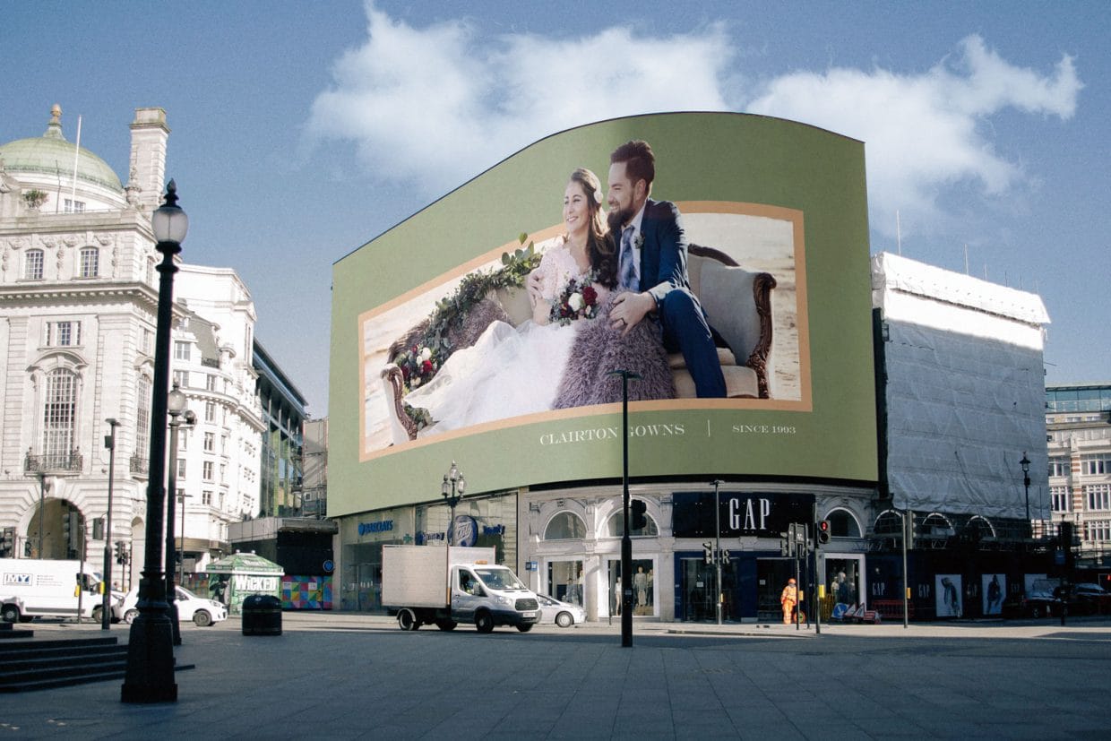 Free Leicester Square, London, UK Billboard Mockup PSD - Designbolts