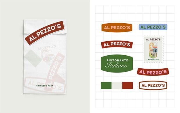 Simple Yet Inspiring Branding of Al Pezzo's Ristorante Italiano ...