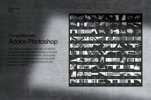 100 Free Shadow Overlay Photoshop Brushes for Mockups & Photos ...