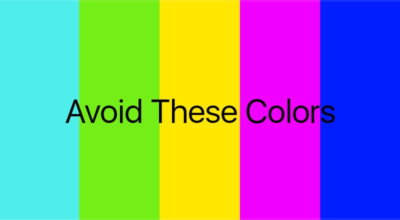 Which Colors To Avoid In Web Design? - Designbolts