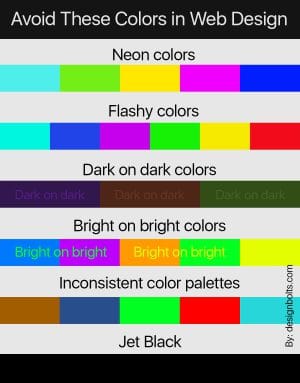 Which Colors To Avoid In Web Design? - Designbolts