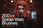 Free 200 Spider Web Photoshop Brushes For Print Projects - Designbolts