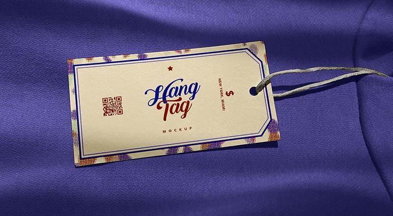 Free Clothing Hang Tag Mockup PSD - Designbolts