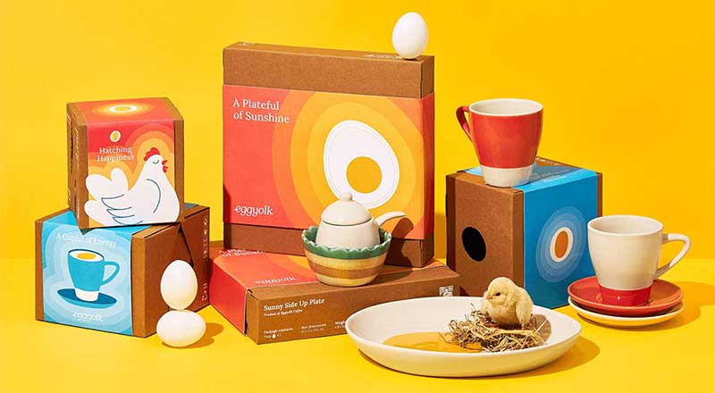 Eggyolk Coffee - Merchandise Packaging Design - Designbolts