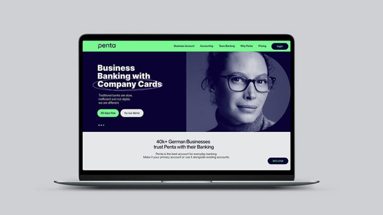 Penta Digital Business Banking Re-Branding Design - Designbolts