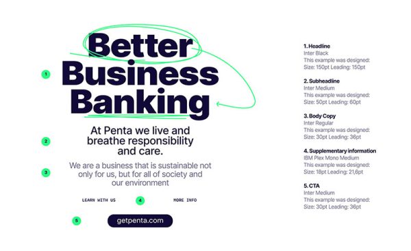 Penta Digital Business Banking Re-Branding Design - Designbolts