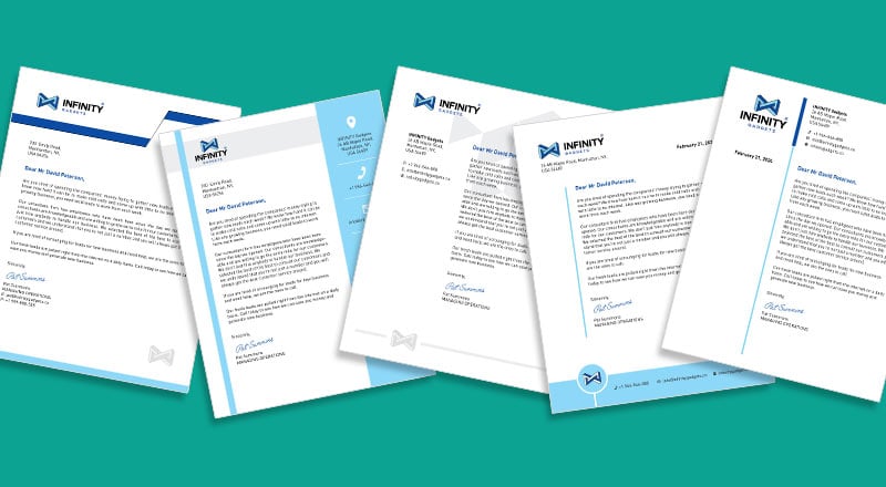 5 Free Editable Letterhead Design Templates - Designbolts