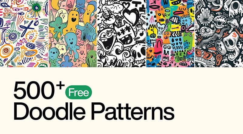 500+ Free Doodle Seamless Patterns - Designbolts