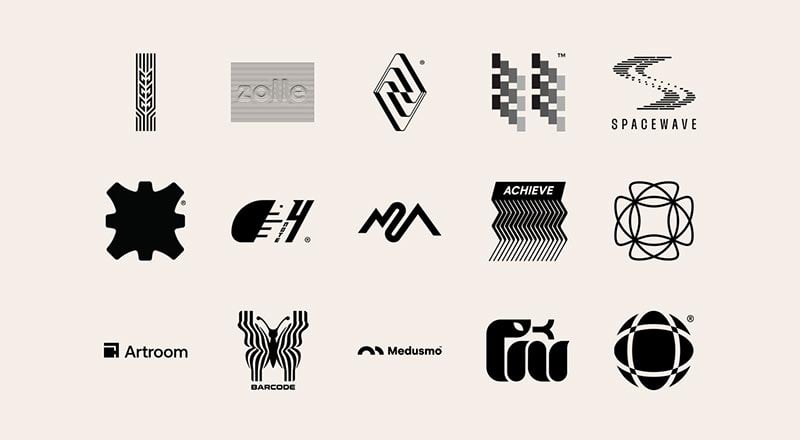 Geometric and Parametric Logo Ideas - Designbolts