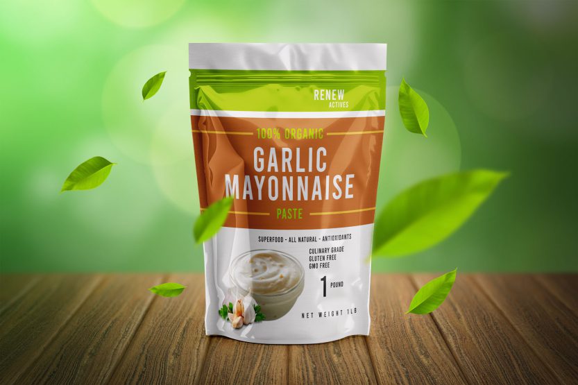 Free Glossy Standing Pouch Mockup PSD - Designbolts