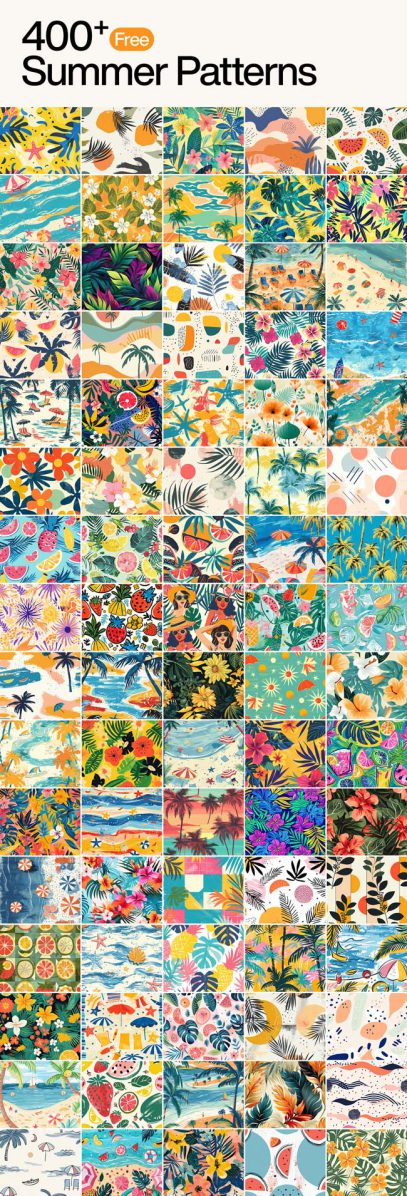 400+ Free Summer Patterns For Summer Flyers - Designbolts