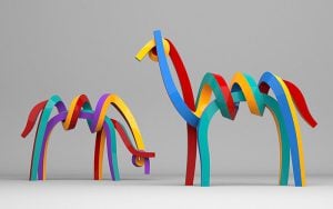 3D Continuous Line Art Models By Sangsoo Lee - Designbolts