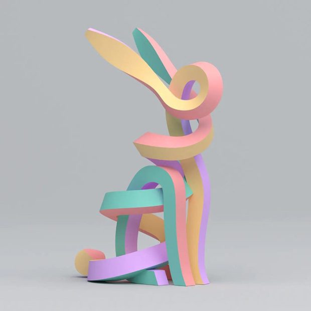 3D Continuous Line Art Models By Sangsoo Lee - Designbolts