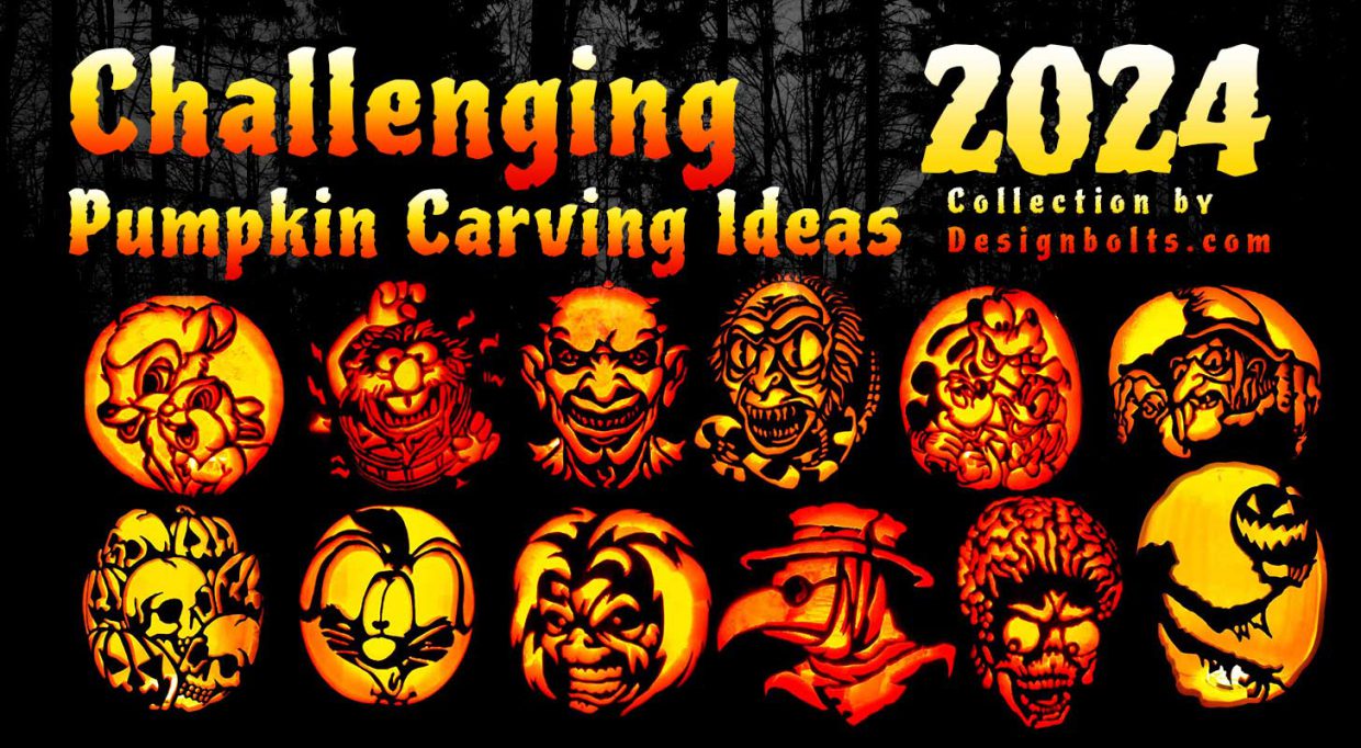 25 Challenging Halloween Pumpkin Carving Ideas 2024 for Grownups ...