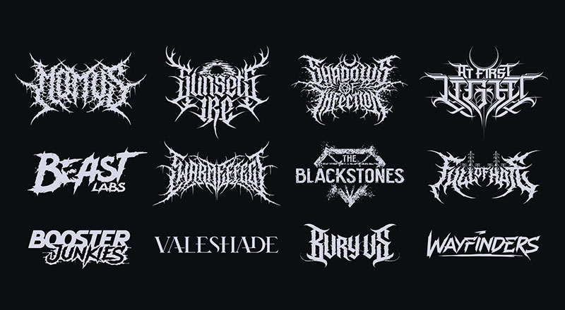 Punk & Rock Style Logo Designs To Rock Your Day - Designbolts