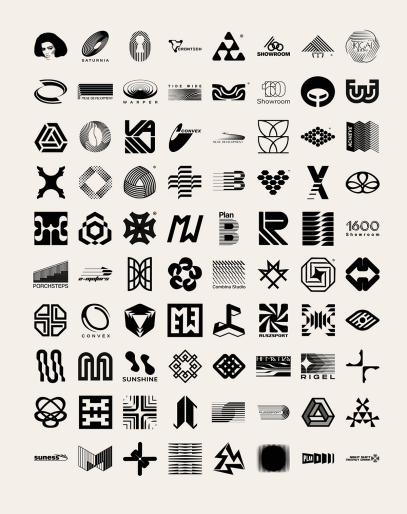 80 Geometric Logo Designs For Logo Practice - Designbolts