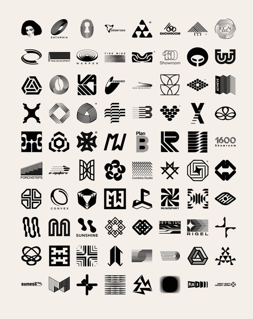 80 Geometric Logo Designs For Logo Practice - Designbolts