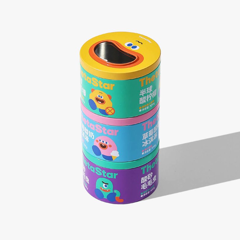 THETA STAR | A Playful Soft Candy Packaging Design for Kids - Designbolts