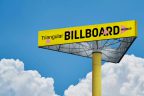 Free Triangular Billboard Mockup PSD - Designbolts