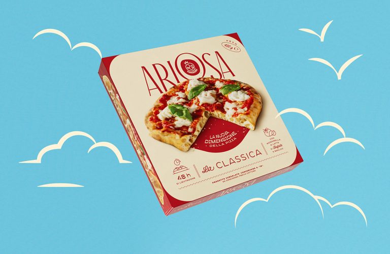 ARIOSA - The New Dimension of Italian Pizza Packaging Design - Designbolts