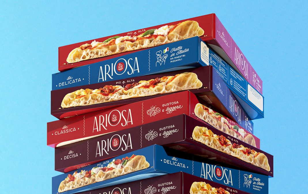 ARIOSA - The New Dimension of Italian Pizza Packaging Design - Designbolts