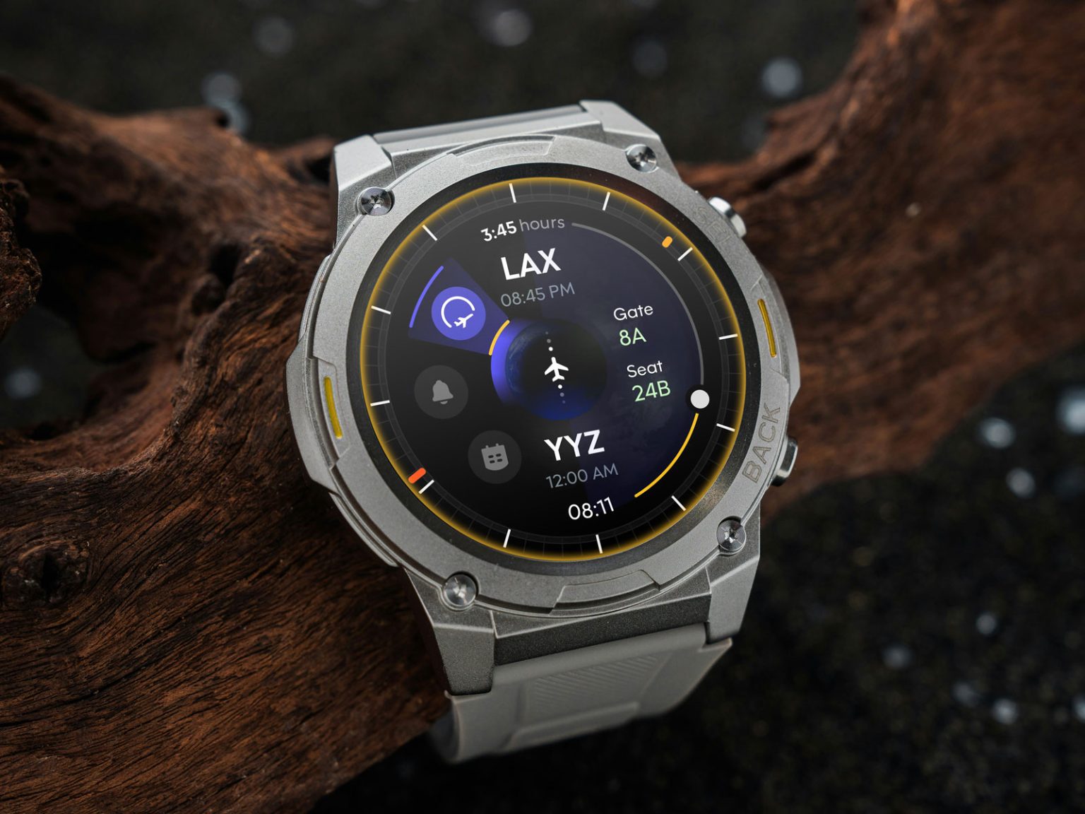 Free Round Android Smart Watch Mockup PSD - Designbolts