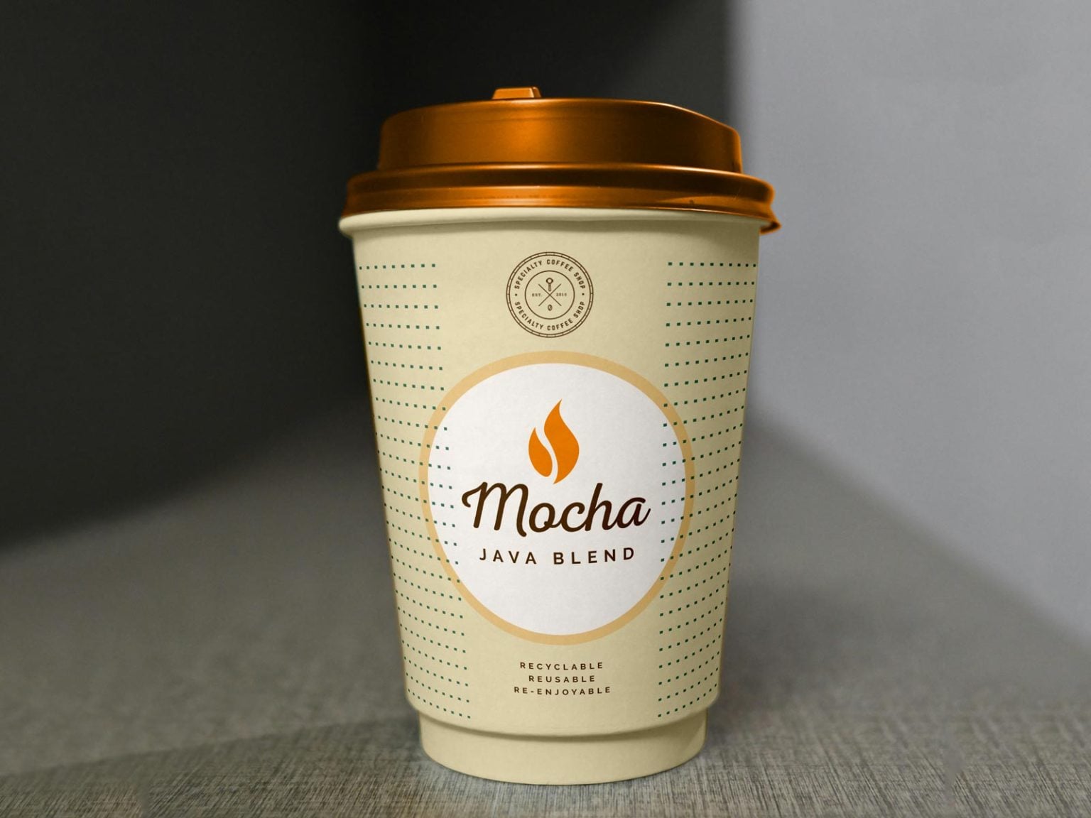 Free Coffee Cup Mockup PSD - Designbolts