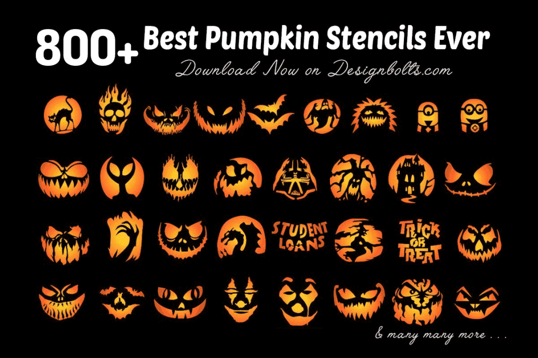 10 Most Famous Pumpkin Carvings Stencils Of Designbolts For Halloween ...