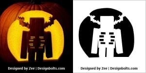 10 Free Minecraft Pumpkin Carving Stencils For Halloween 2025 - Designbolts