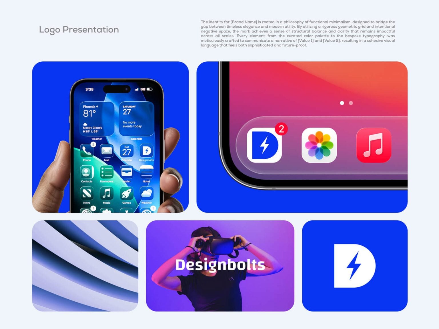 Free iOS 26 App Logo Presentation Mockup PSD - Designbolts